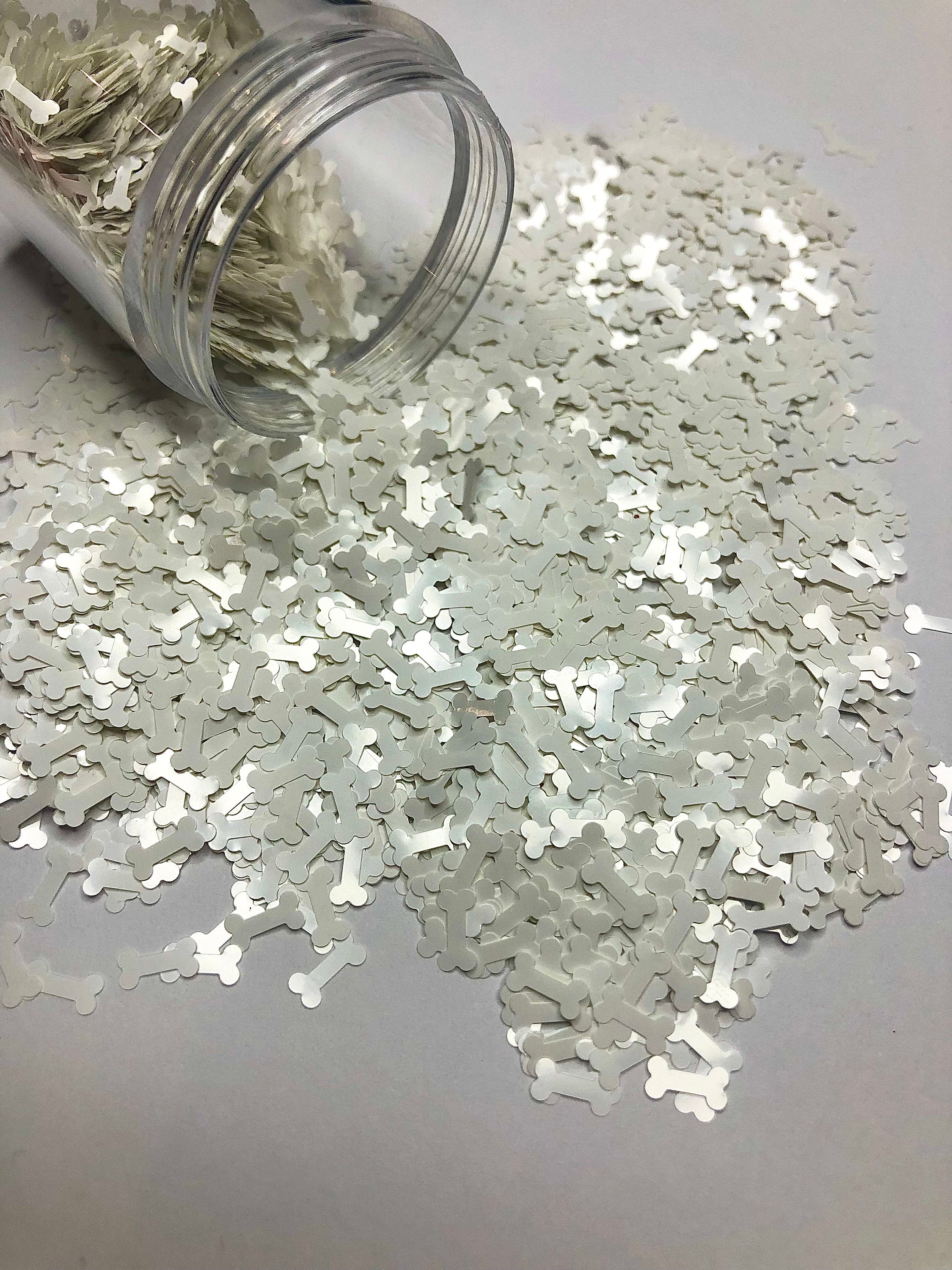 White Bones Shaped Mix – Glitter Mine